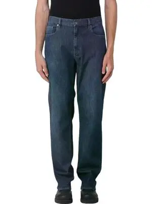 Emporio Armani Regular-fit Stretch-denim Jeans - Blue