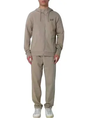 EA7 Logo-print Tracksuit - Neutrals