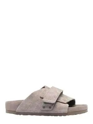 BIRKENSTOCK Kyoto Suede Slides - Neutrals
