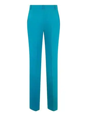 Alberta Ferretti High-waisted Straight-leg Trousers - Blue