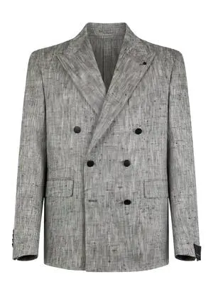 Tagliatore Double-breasted Peak-lapel Blazer - Grey