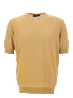 FILIPPO DE LAURENTIIS Cotton T-shirt - Neutrals