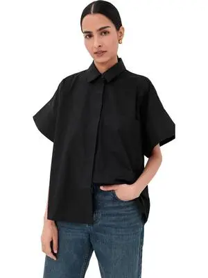 Co Boxy Short Sleeve Shirt - Black