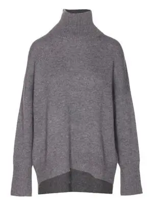 LISA YANG Heidi High Neck Sweater - Gray