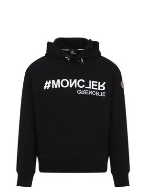 Moncler Logo Hoodie - Black