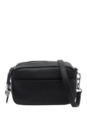 Liu Jo Logo Charm Crossbody Shoulder Bag - Black