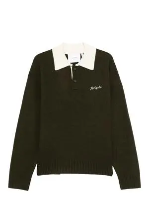 Axel Arigato Long-sleeved Polo Shirt - Black