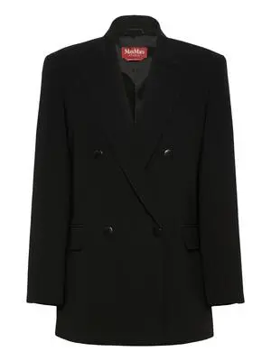Max Mara Double-breasted Coat - Black