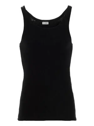 Dolce & Gabbana Ribbed Tank Top - Black