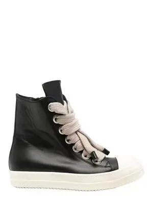 Rick Owens Jumbo-lace High-top Sneakers - Black