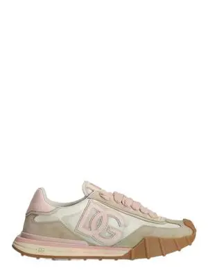 Dolce & Gabbana Dg Athletic Logo-patch Sneakers - Neutrals