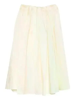 ABADIA Elodie Midi Skirt - Neutrals
