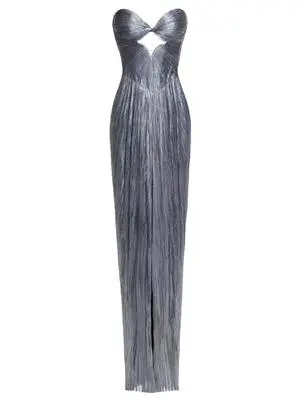 MARIA LUCIA HOHAN Stephanie Maxi Dress - Silver