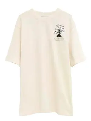 Jacquemus Palmier Logo-patch T-shirt - Neutrals
