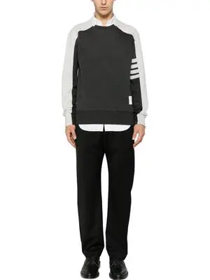 Thom Browne Long Sleeve Sweatshirt - Grey