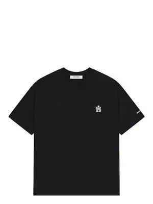 ABOUT:BLANK Monogram Cotton T-shirt - Black