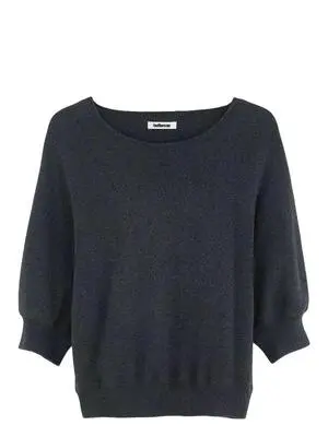 BELLEROSE Anglet Fine-knit Scoop-neck Sweater - Grey