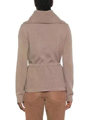 Moncler Padded Detail Cardigan - Brown