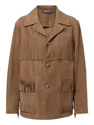 Ralph Lauren Fringed Suede Jacket - Brown