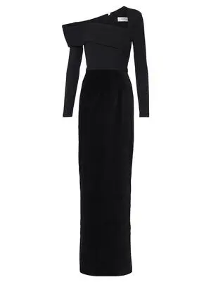Safiyaa One-shoulder Gown - Black