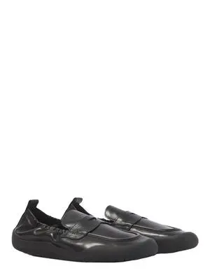 Prada Leather Loafers - Black
