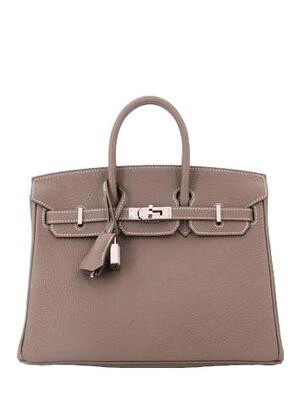 Hermès Birkin Handbag Togo With Palladium Hardware 25 - Grey