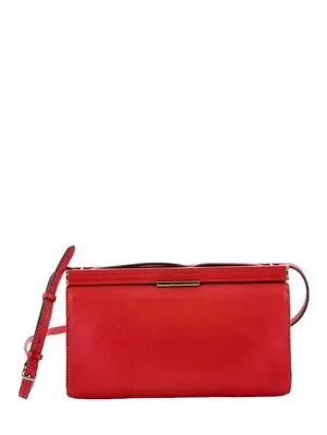 Hermès Clic-h Shoulder Bag Evercolor 21 - Red