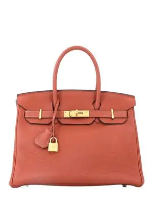 Hermès Birkin Handbag Togo With Gold Hardware 30 - Brown