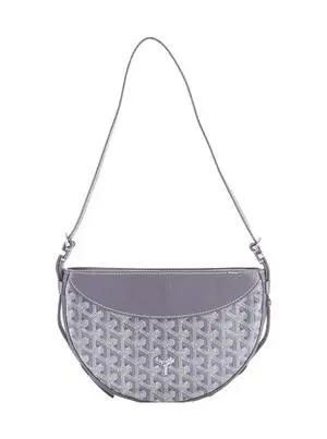 Goyard Hirondelle Shoulder Bag Coated Canvas And Leather - Grey