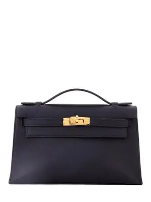 Hermès Kelly Pochette Swift Noir