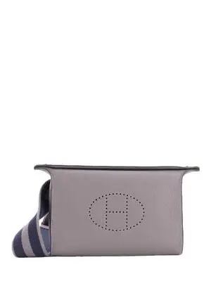 Hermès Videpoches Bag With Multicolor Strap Togo Grey