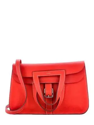 Hermès Halzan Bag Clemence 31 - Red