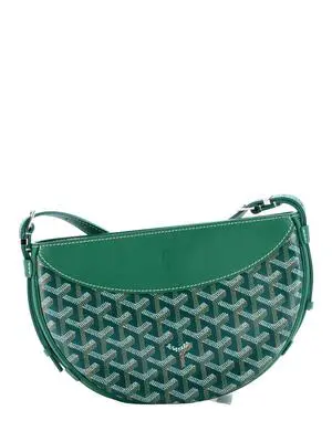 Goyard Hirondelle Shoulder Bag Coated Canvas And Leather - Green