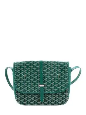 Goyard Belvedere Ii Messenger Bag Coated Canvas Mm - Green