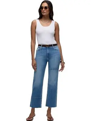 Hudson Jeans Remi Pintucked Straight Ankle Jeans - Bayview