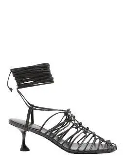 Proenza Schouler Heeled Sandals With Knot Detailing - Black