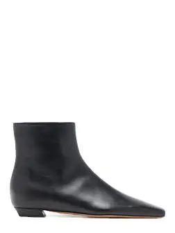 Proenza Schouler Trap Flat Ankle Boots - Black