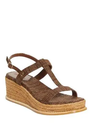 JIMMY CHOO Theia Wedge Sandal - Tan