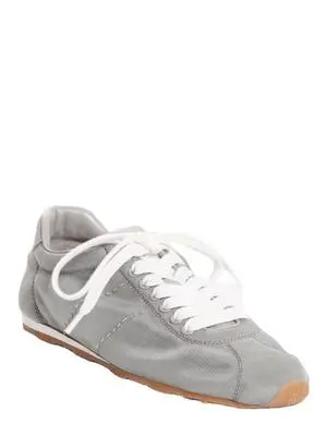 Miu Miu Plume Mesh Lace-up Sneakers - Alluminio
