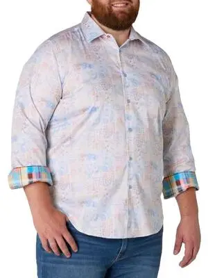 ROBERT GRAHAM BY DXL Big & Tall Vista Sport Shirt - Multi