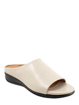 Softwalk SoftWalk® Turner Wedge Slide Sandal Ivory