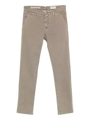 Jacob Cohen Bobby Logo-patch Trousers - Neutrals