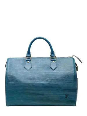LOUIS VUITTON Epi Speedy 35 Boston Bag - Blue