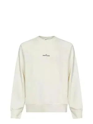 Stone Island Compass Graphic Fleece Sweater - Neutrals