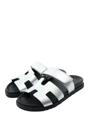 Hermès Touch-strap Sandals - Silver