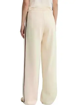 Guess Side-stripe Wide Leg Track Pants - Neutrals