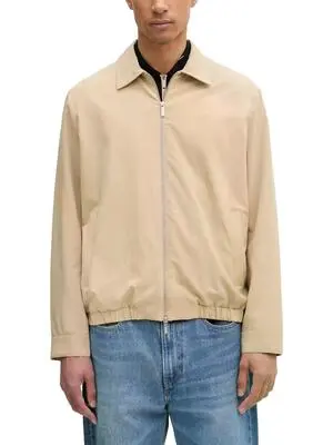 Karl Lagerfeld Zip-up Elasticated Hem Jacket - Neutrals