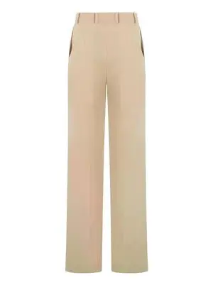 Alberta Ferretti High-waisted Trousers - Neutrals