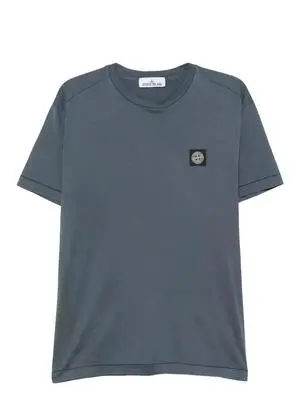 Stone Island Logo-patch T-shirt - Blue