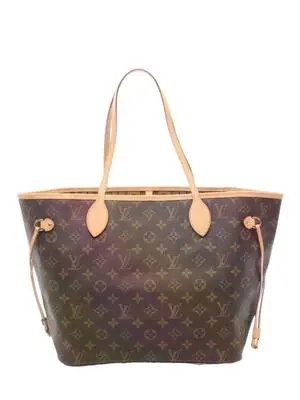 LOUIS VUITTON Monogram Neverfull Mm Tote Bag - Brown